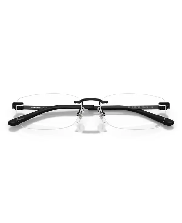 ARNETTE Cornercut Rimless Eyeglasses - Matte Black
