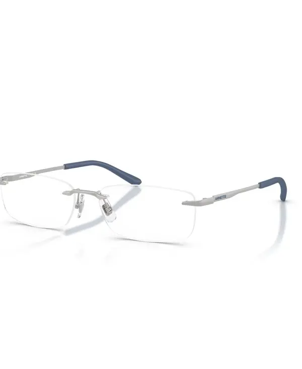 ARNETTE Rimless Rectangle Eyeglasses - Matte Silver
