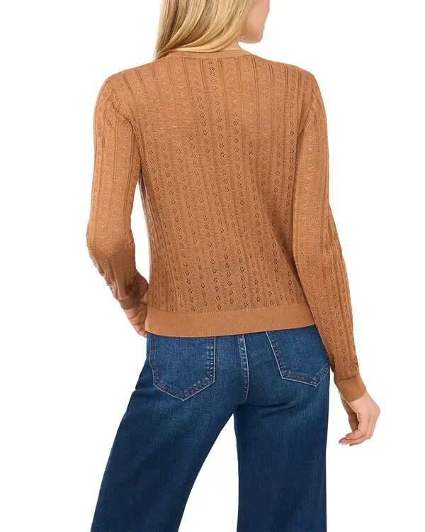 Ted Baker London Valerie Pointelle Stitch Cardigan Sweater