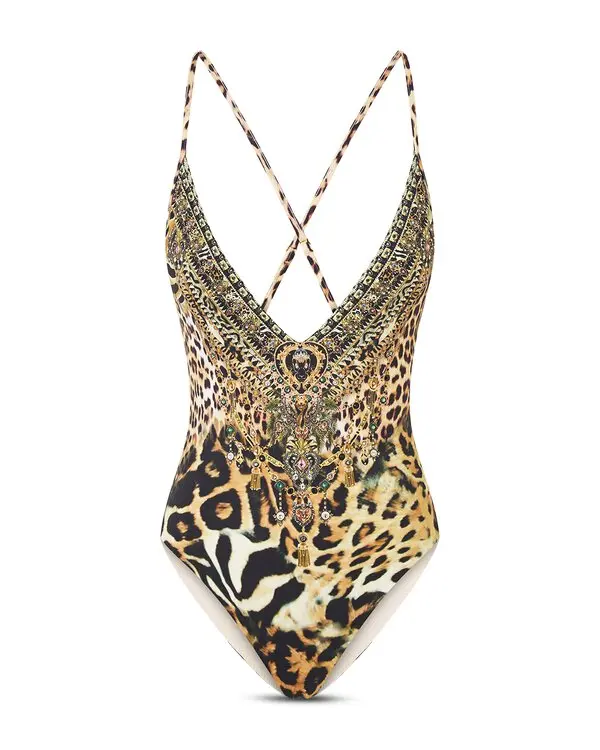 Camilla Cross Back One Piece Swimsuit