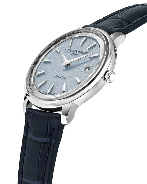 FREDERIQUE CONSTANT Solarmetre Leather Strap Watch