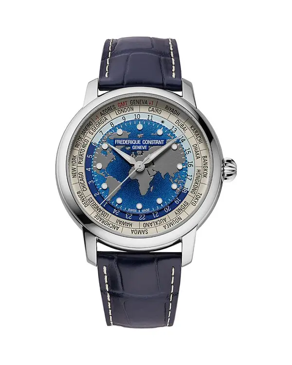 FREDERIQUE CONSTANT Classic Worldtimer Manufacture Bracelet Watch