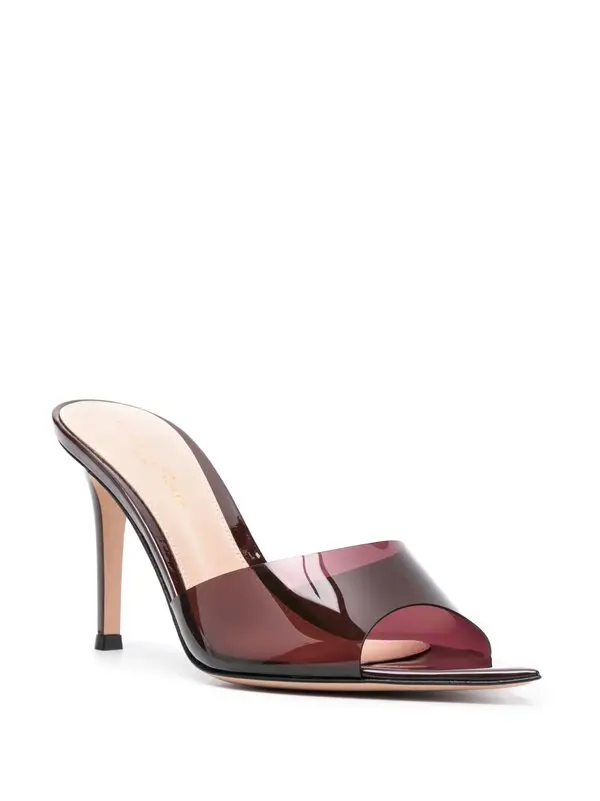 GIANVITO ROSSI Pointed Toe Plexiglass Sandals