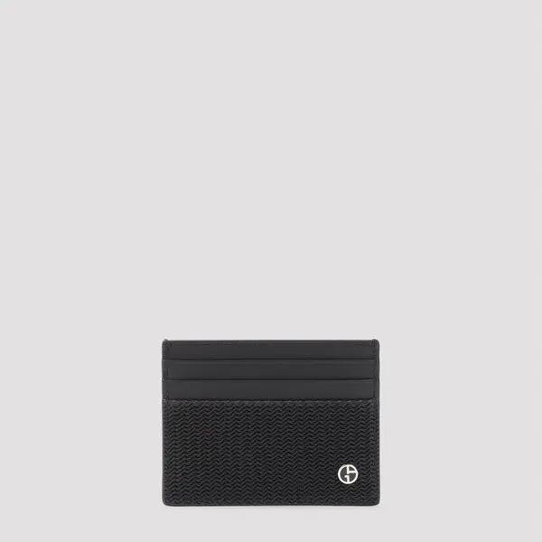 Giorgio Armani S Calf Leather Card Holder