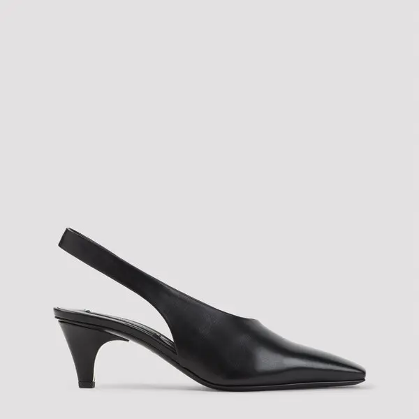 Giorgio Armani Nappa Leather Decollete Pumps - Black
