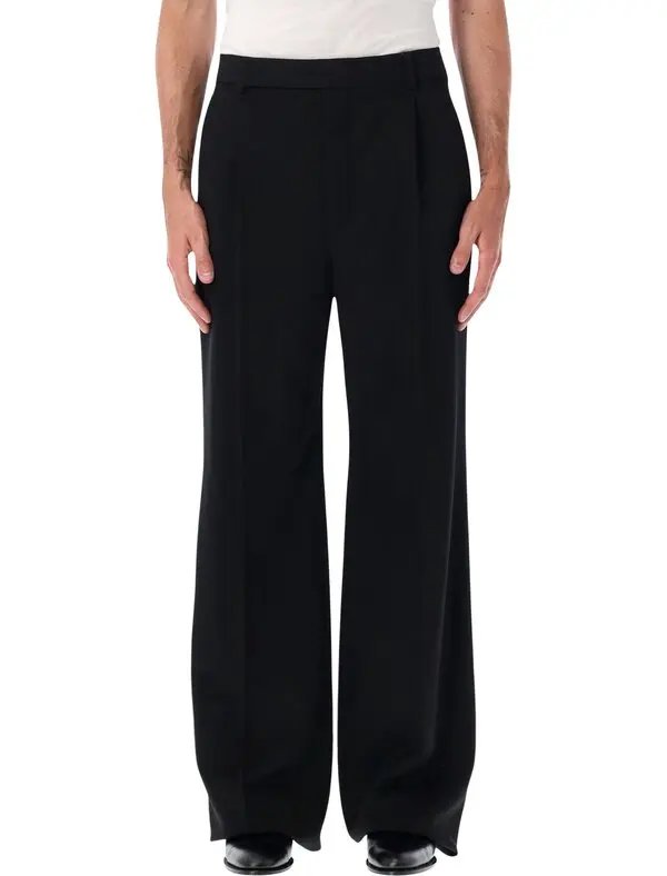 Saint Laurent Wool Trousers - Nero