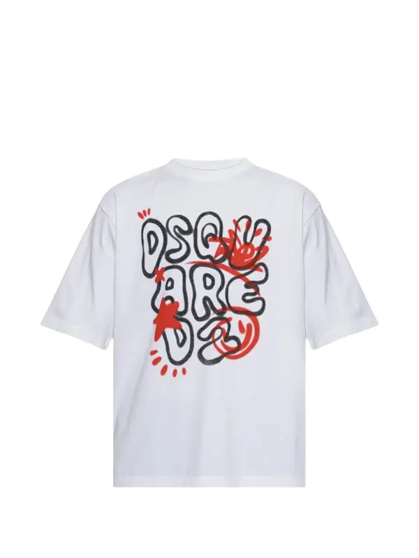 Dsquared2 Logo Cotton T-shirt - White
