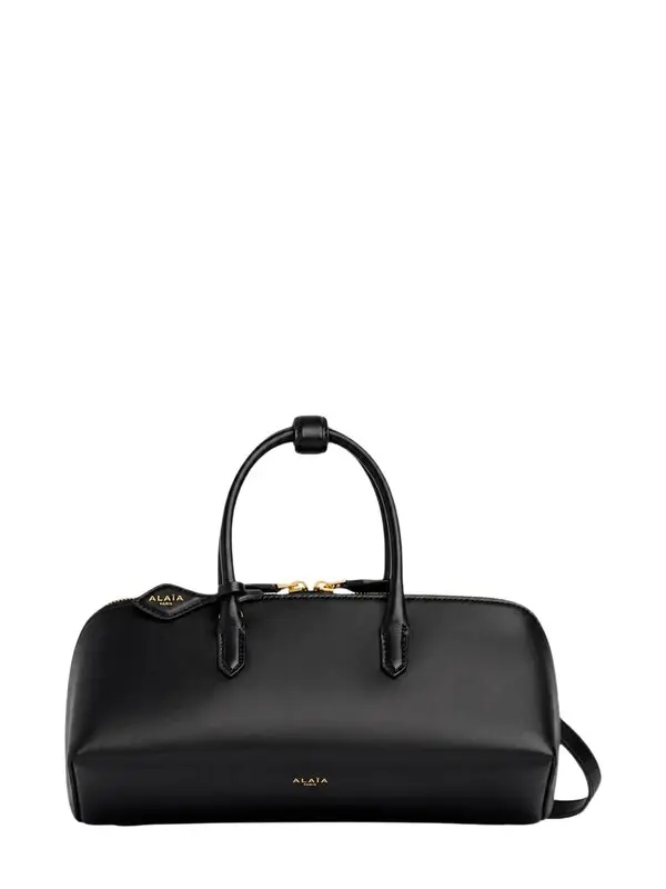 Alaïa Mini Delta Leather Handbag With Double Zip Closure