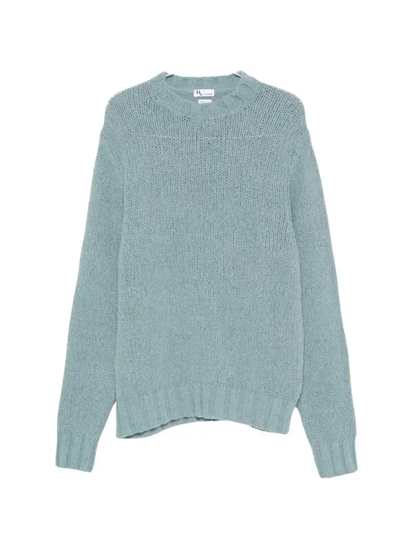 DOPPIA A Crewneck Knit Sweater - Light Blue