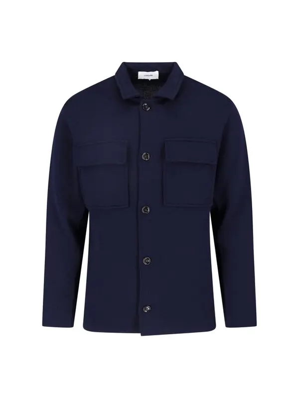 LARDINI Knit Shirt Jacket