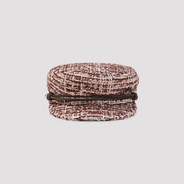 MAISON MICHEL Tweed Mini Hat