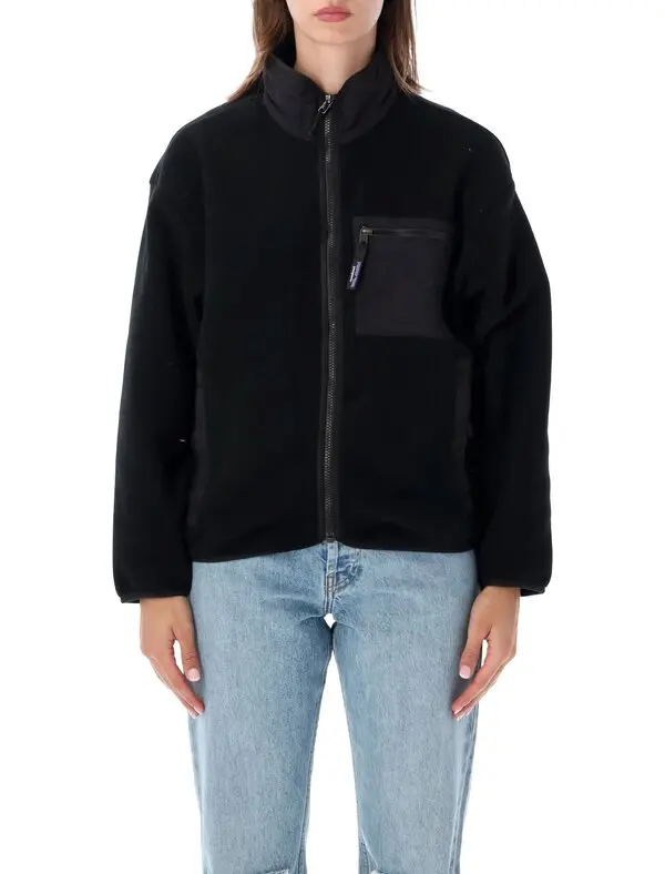 Patagonia Full-zip Fleece Jacket With Chest Pocket - Nero