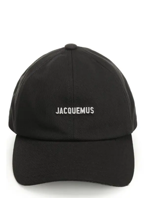 Jacquemus Cotton Logo Cap - Black
