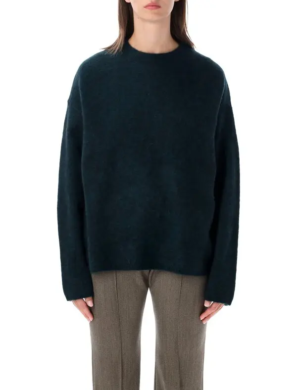 THE FRANKIE SHOP Oversized Crewneck Sweater - Verde
