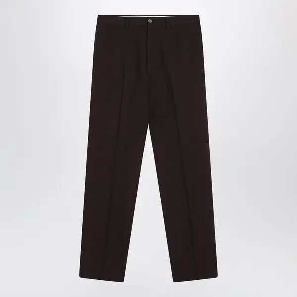 Prada Tailored Wool Trousers - Brown