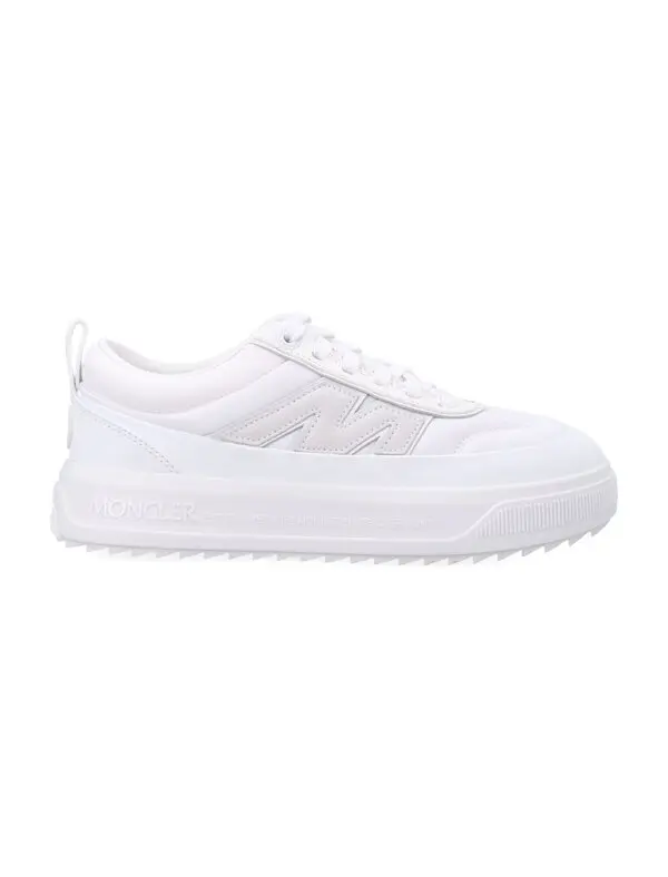 Moncler Altive Nubuck Suede & Nylon Trainers With Eva Midsole And Vibram Tread - Bianco