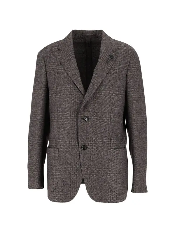 LARDINI Tailored Wool-blend Jacket