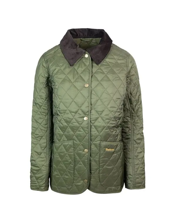 Barbour Quilted Jacket With Corduroy Collar