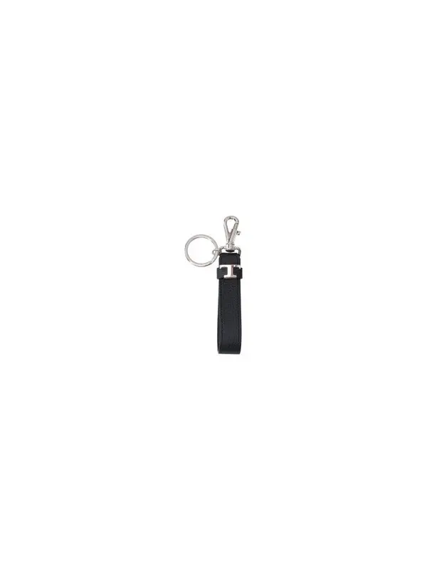 TOD`S Leather Keychain With Metal Clip