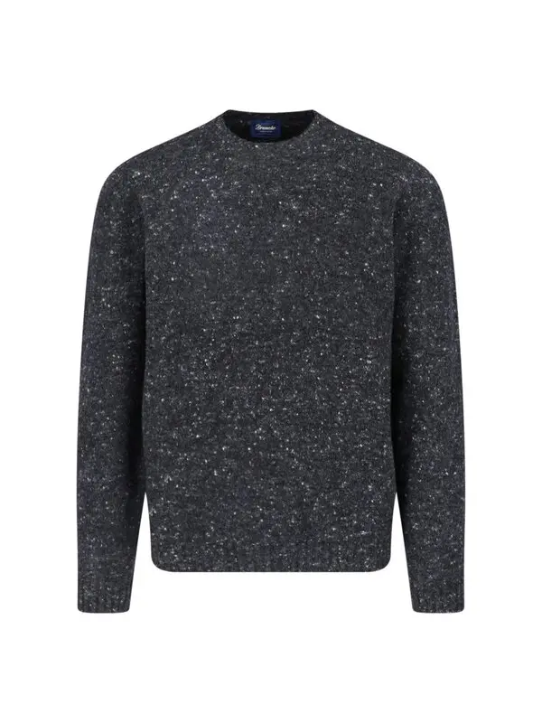 DRUMOHR Crewneck Long Sleeve Sweater - Grey