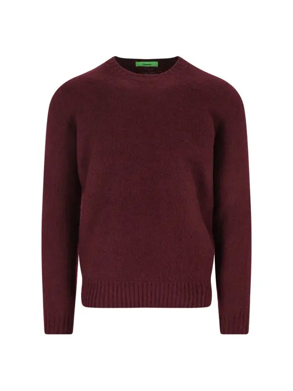 DRUMOHR Crewneck Long Sleeve Sweater - Red
