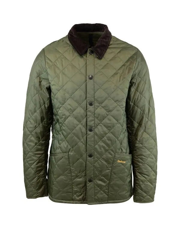 Barbour Quilted Jacket With Corduroy Collar