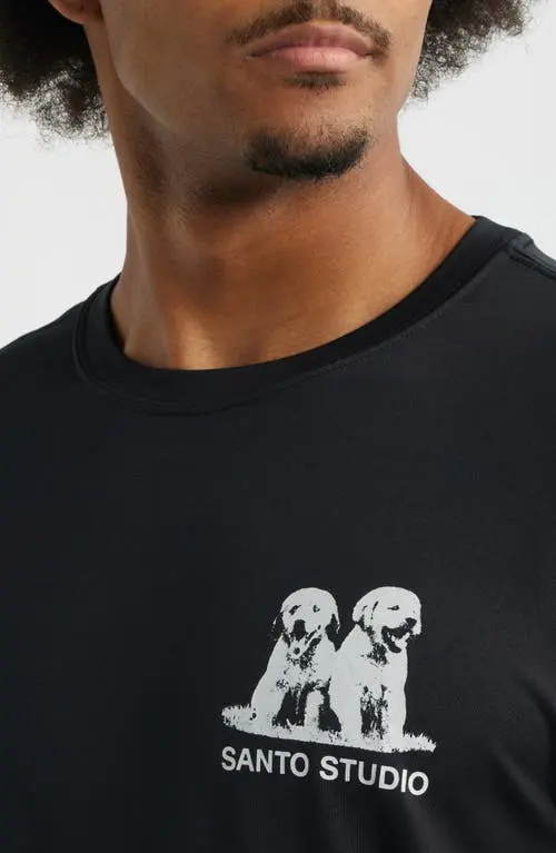 SANTO STUDIO Thugs Need Hugs Graphic Tech T-shirt