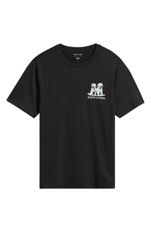 SANTO STUDIO Thugs Need Hugs Graphic Tech T-shirt