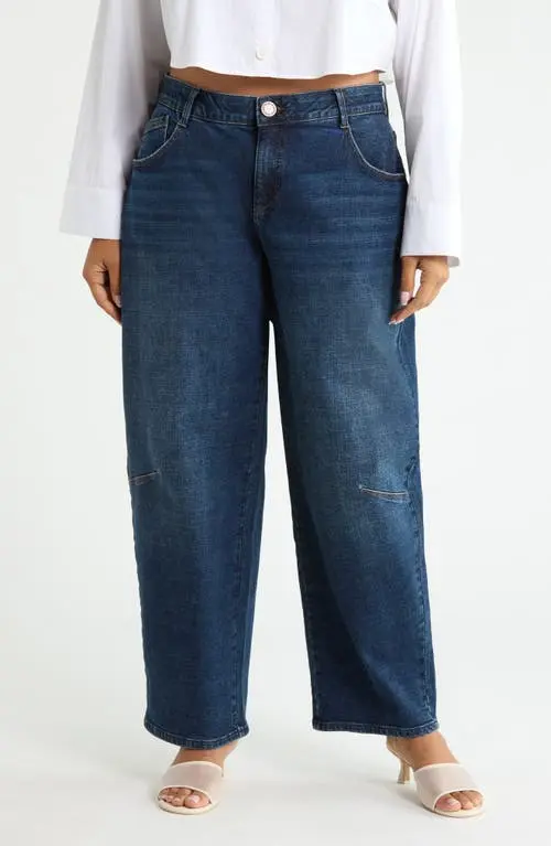 Wit & Wisdom High Waist Barrel Leg Jeans