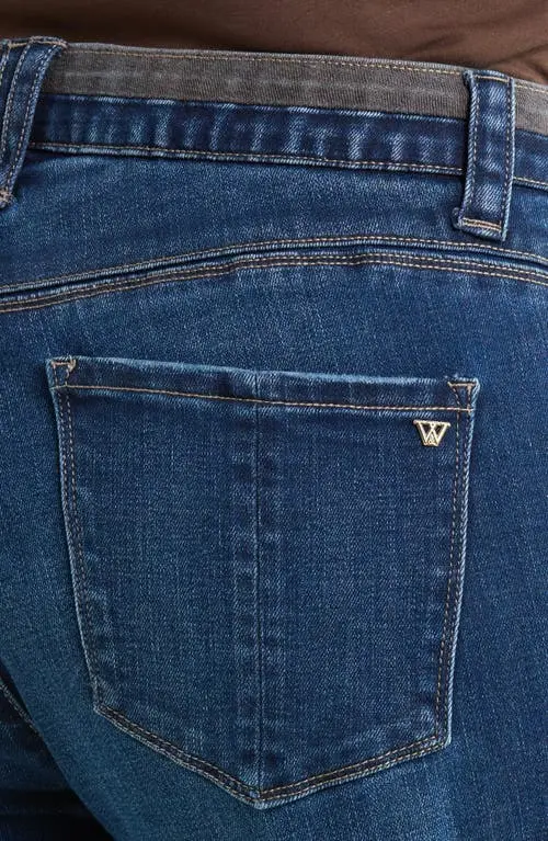 Wit & Wisdom Contrast Trim Straight Leg Jeans