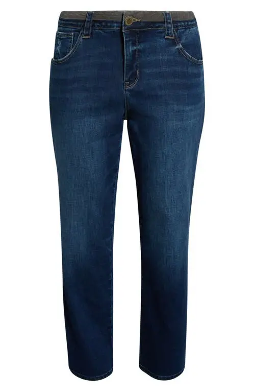 Wit & Wisdom Contrast Trim Straight Leg Jeans