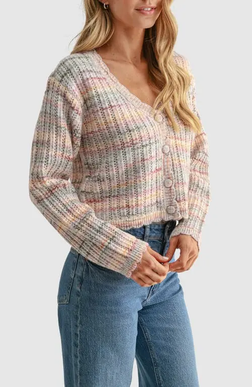 ALL IN FAVOR Space Dye V-neck Cardigan