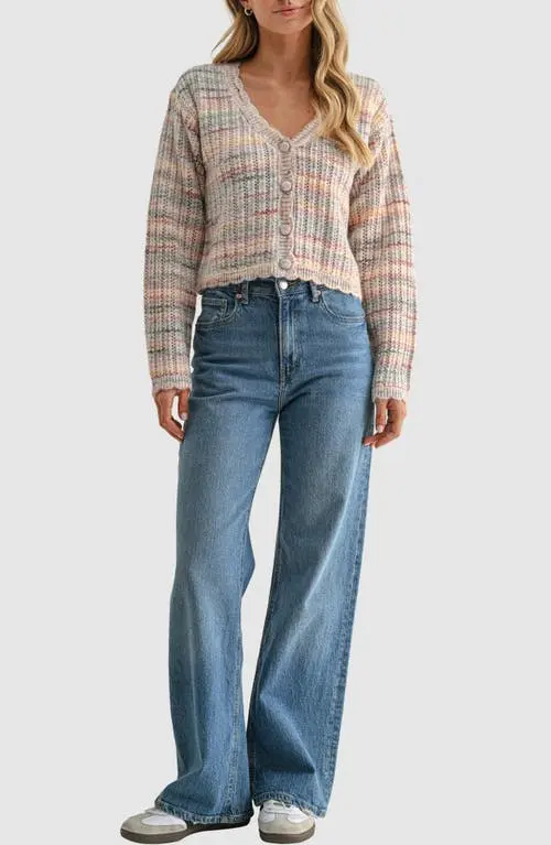 ALL IN FAVOR Space Dye V-neck Cardigan