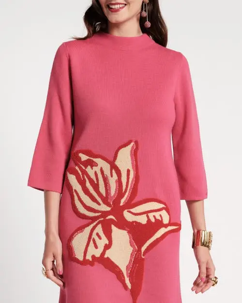 FRANCES VALENTINE Annie Dress Fringed Tulip