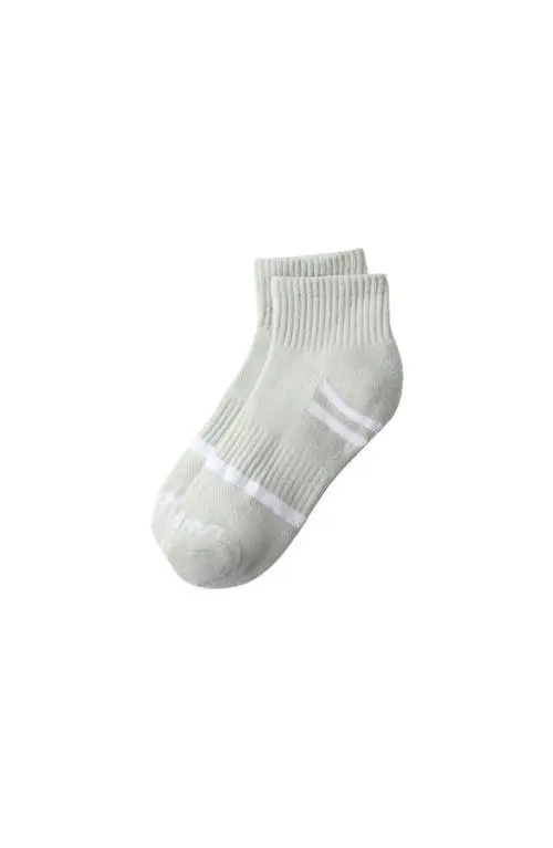 LANDS' END 3-pack Half Cushion Performance Quarter Socks - White-mint-sage