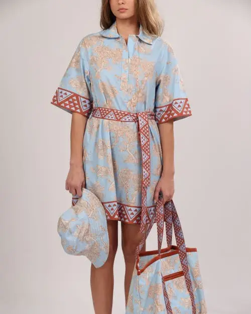 Las Surenas Poplin Short Dress Africa