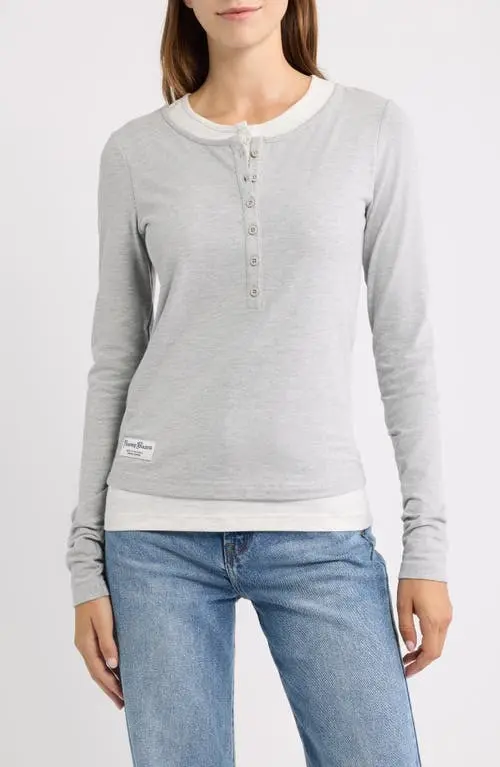 ROWING BLAZERS Layered Henley T-shirt