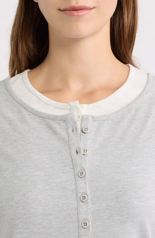 ROWING BLAZERS Layered Henley T-shirt