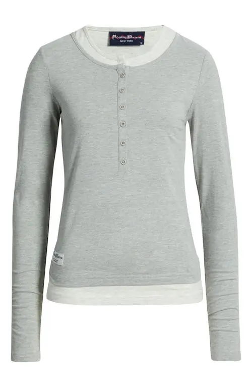 ROWING BLAZERS Layered Henley T-shirt