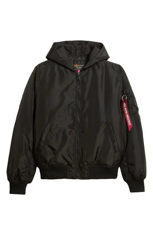 Alpha Industries Ma-1 Hood Relaxed Bomber Jacket