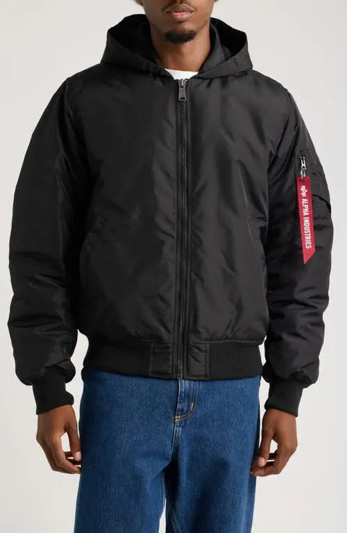 Alpha Industries Ma-1 Hood Relaxed Bomber Jacket