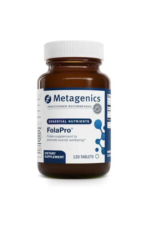 METAGENICS Folapro L-5-mthf Folate Methylation Support Supplement 120 Tablets
