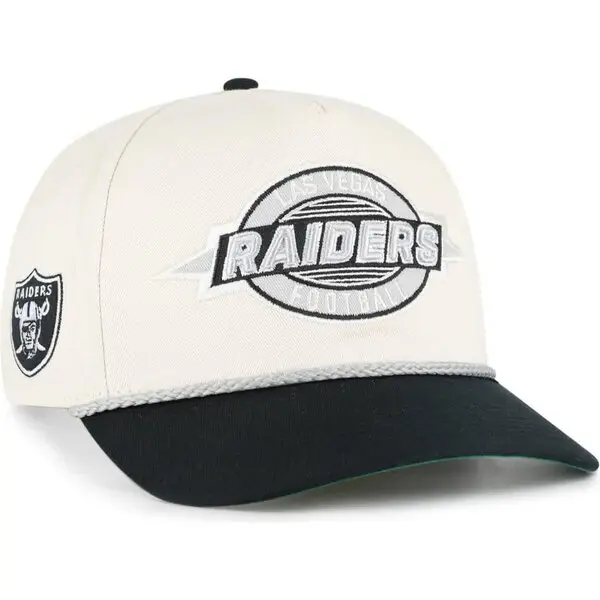 '47 47 Las Vegas Raiders Frame Out Two-tone Hitch Adjustable Cap - Natural