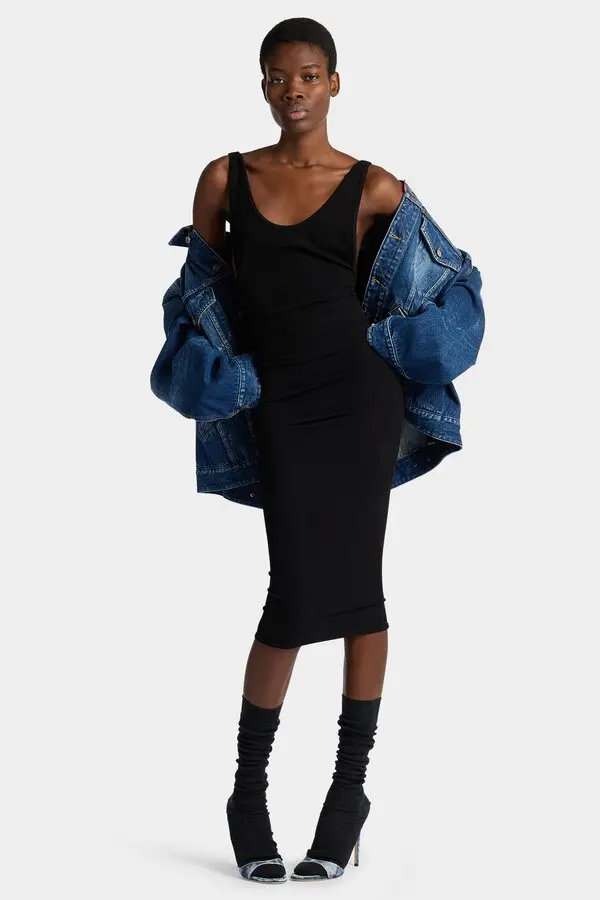 Dsquared2 Weathered Suede Oversized Trucker Jacket