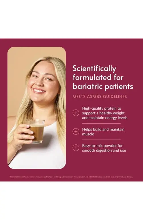 BARIATRIC ADVANTAGE High Protein Meal Replacement Drink Mix Whey Isolate Powder 43.46 Oz