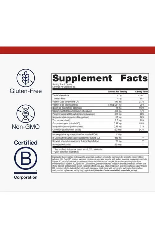 METAGENICS Bone Builder Active Calcium Magnesium Phosphorus Vitamin D Supplement 180 Tablets