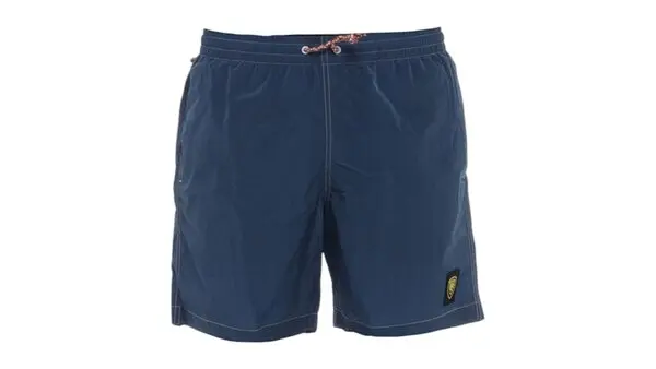 BLAUER. Militarystyle Nylon Swim Shorts - Blue