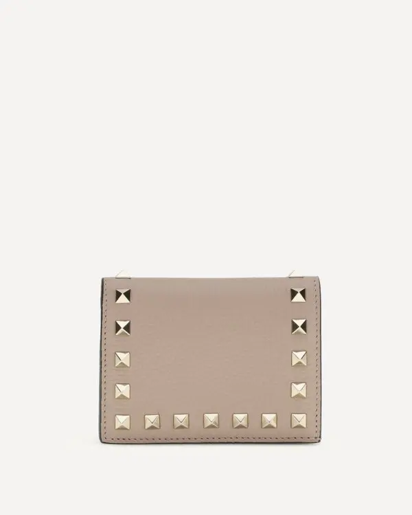 Valentino Garavani Rockstud Leather Wallet - Pink