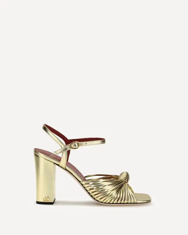 Valentino Garavani Annet Leather Sandals - Gold