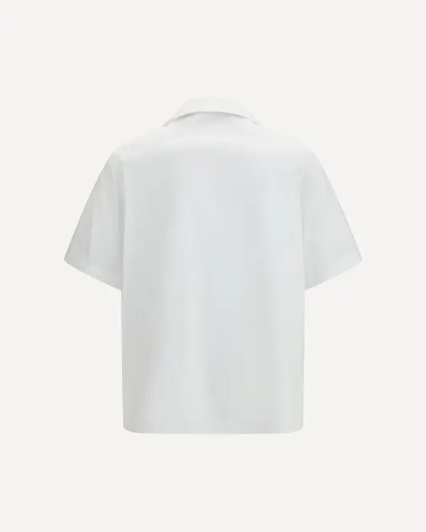 Valentino Garavani Cotton Poplin Bowling Shirt With Vgold